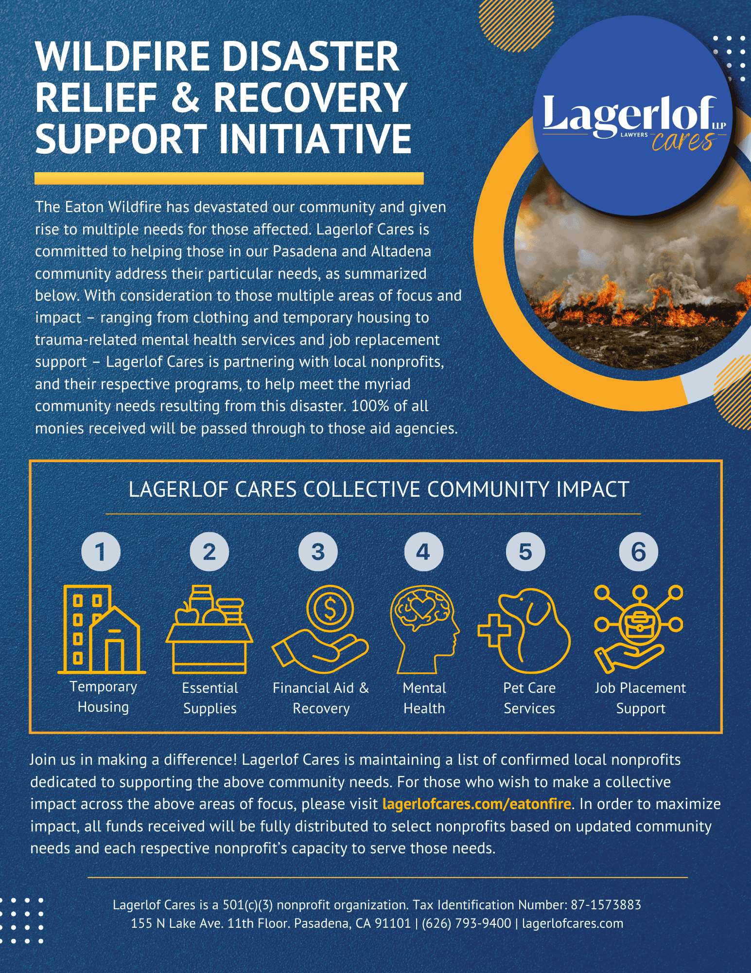 Lagerlof Cares Launches a Wildfire Disaster Relief Fund to Support ...